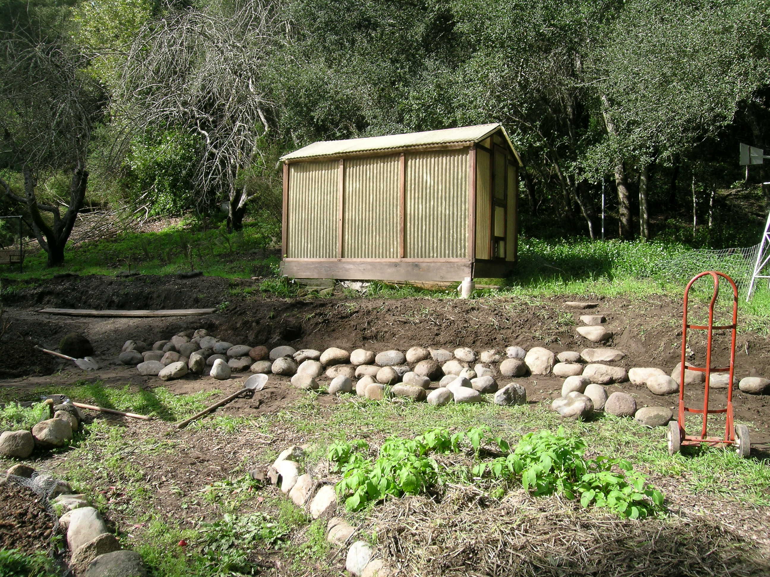 River Rock Retaining Wall | lovecreekfarm