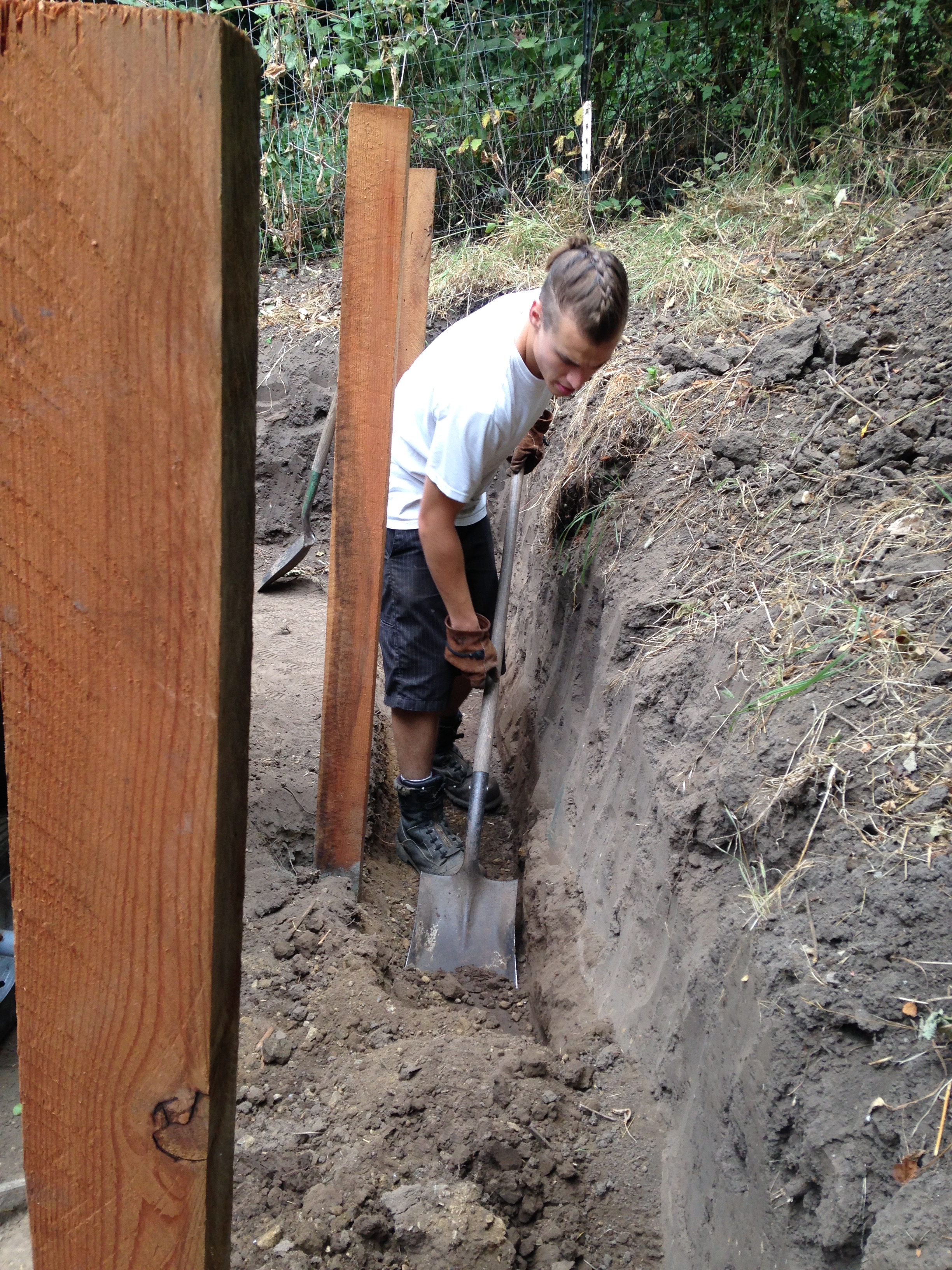Compost Bunker Retaining Wall | lovecreekfarm