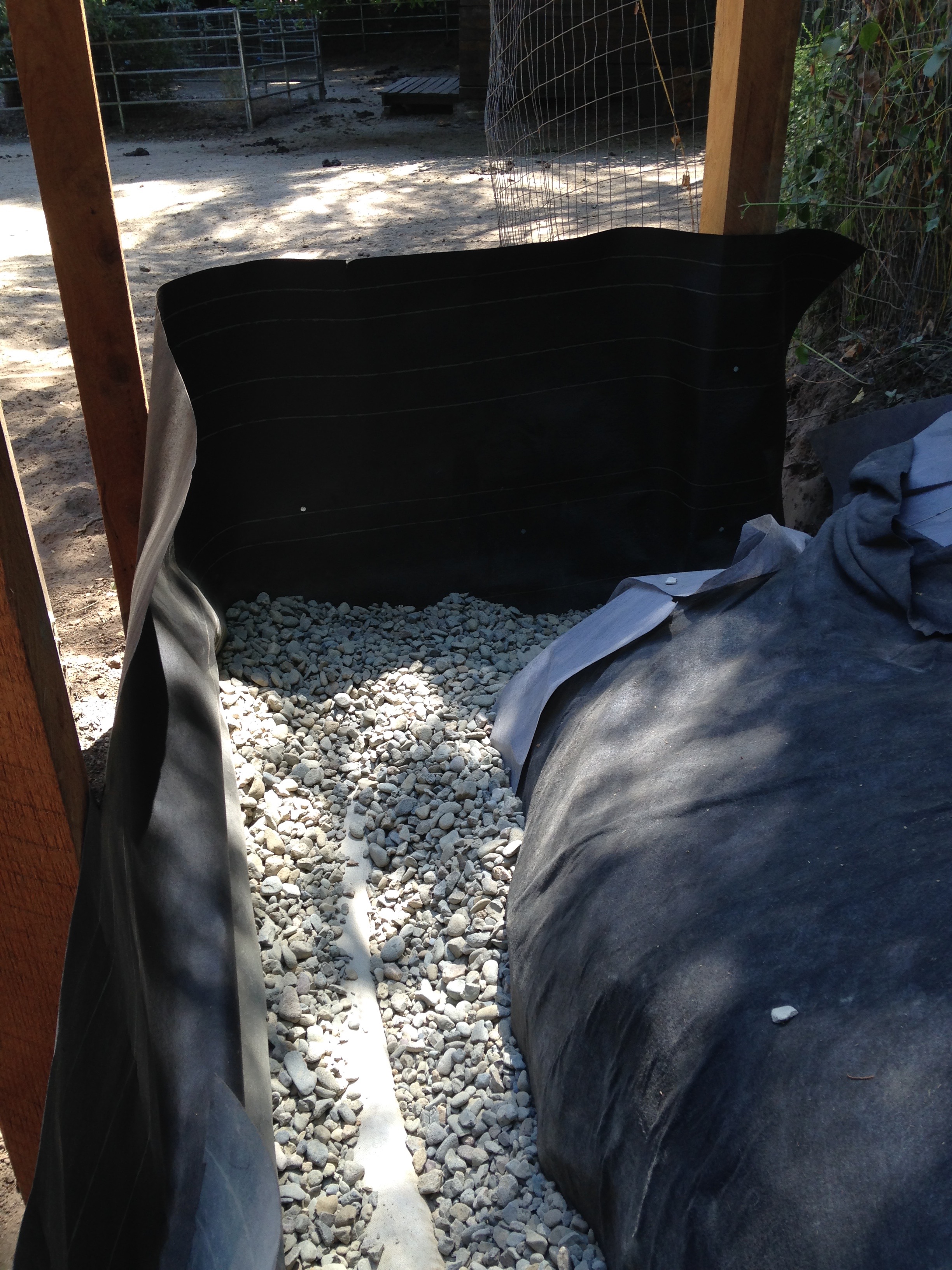 Compost Bunker Retaining Wall | lovecreekfarm