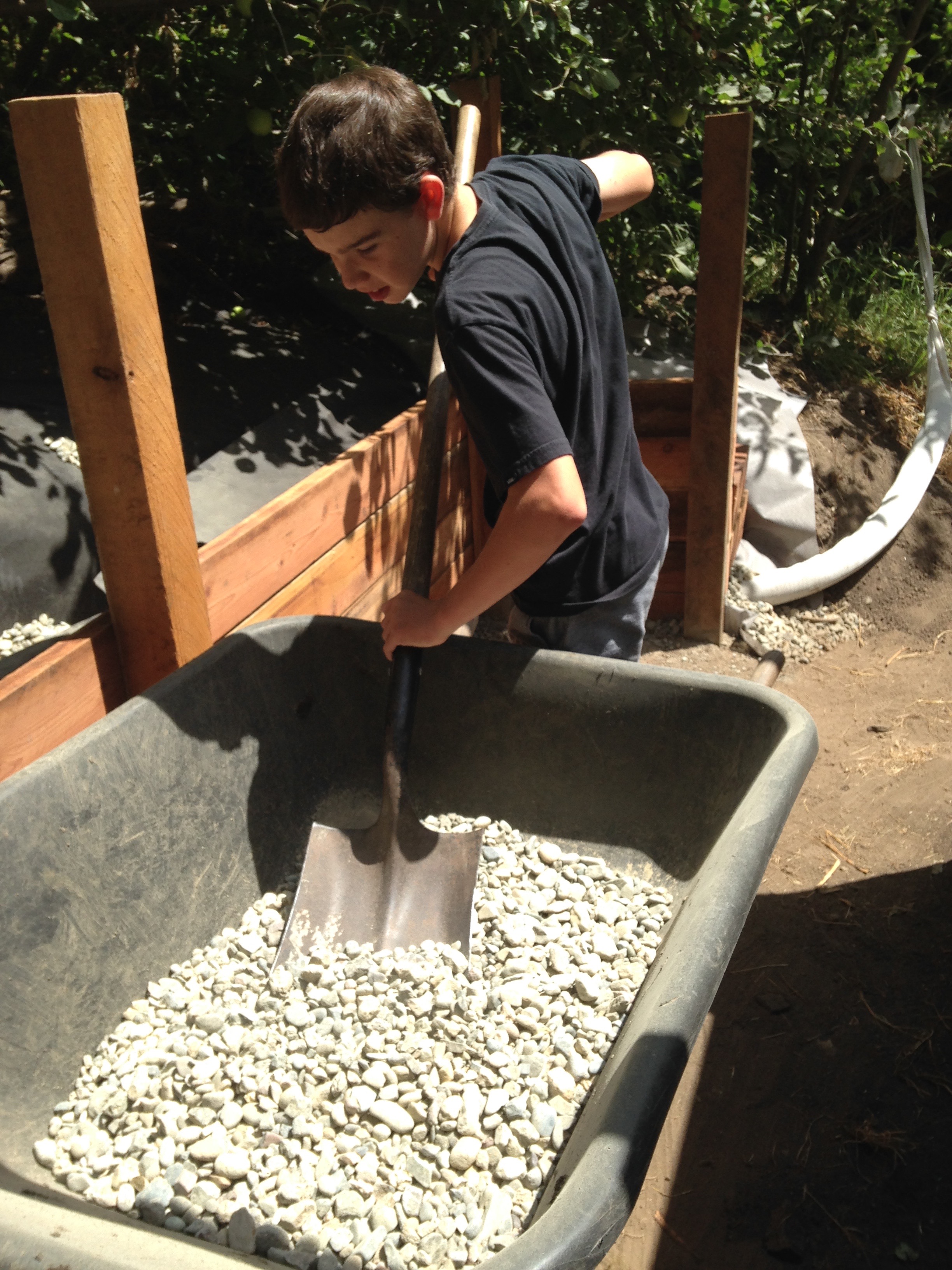 Compost Bunker Retaining Wall | lovecreekfarm