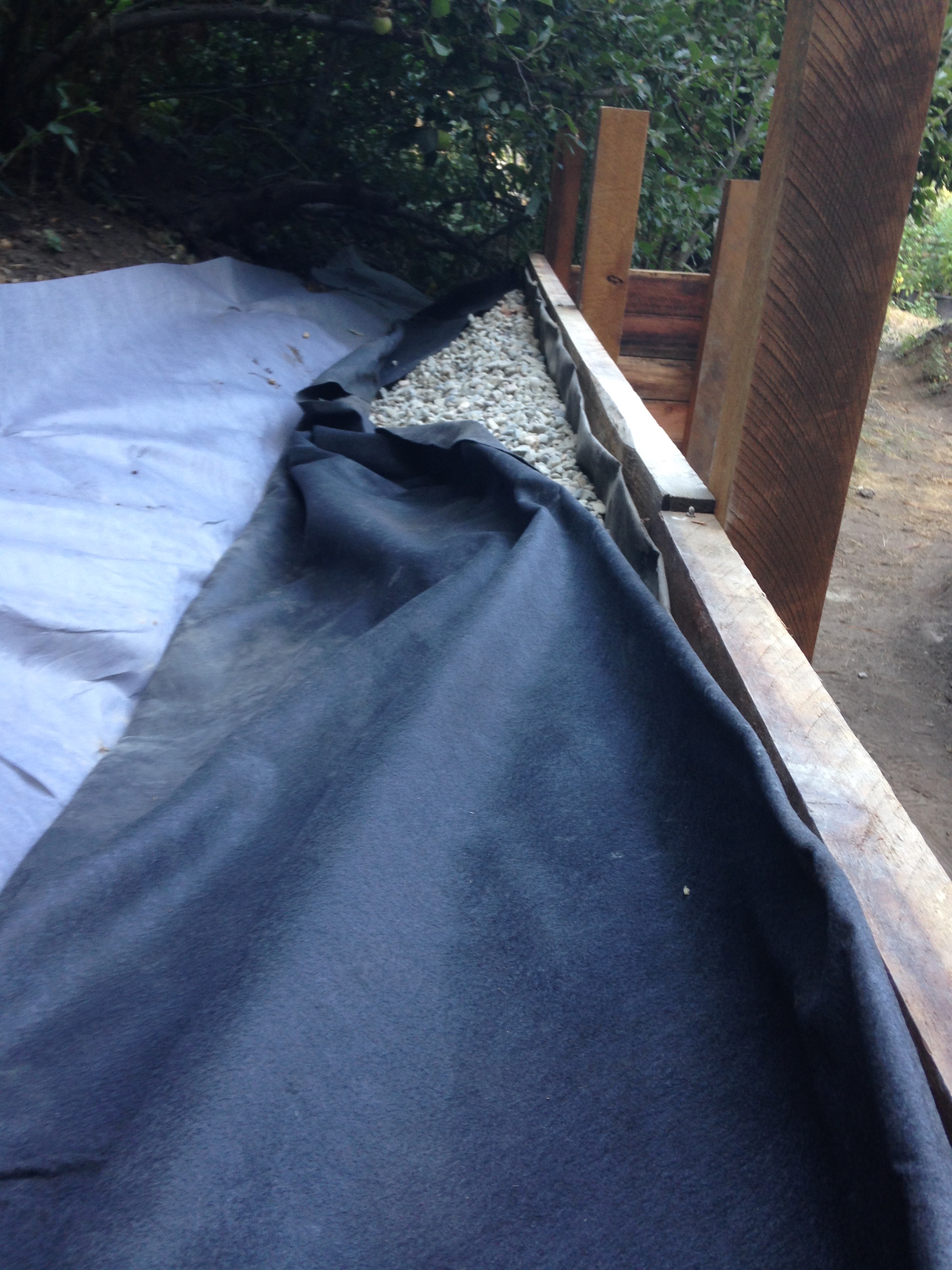 Compost Bunker Retaining Wall | lovecreekfarm