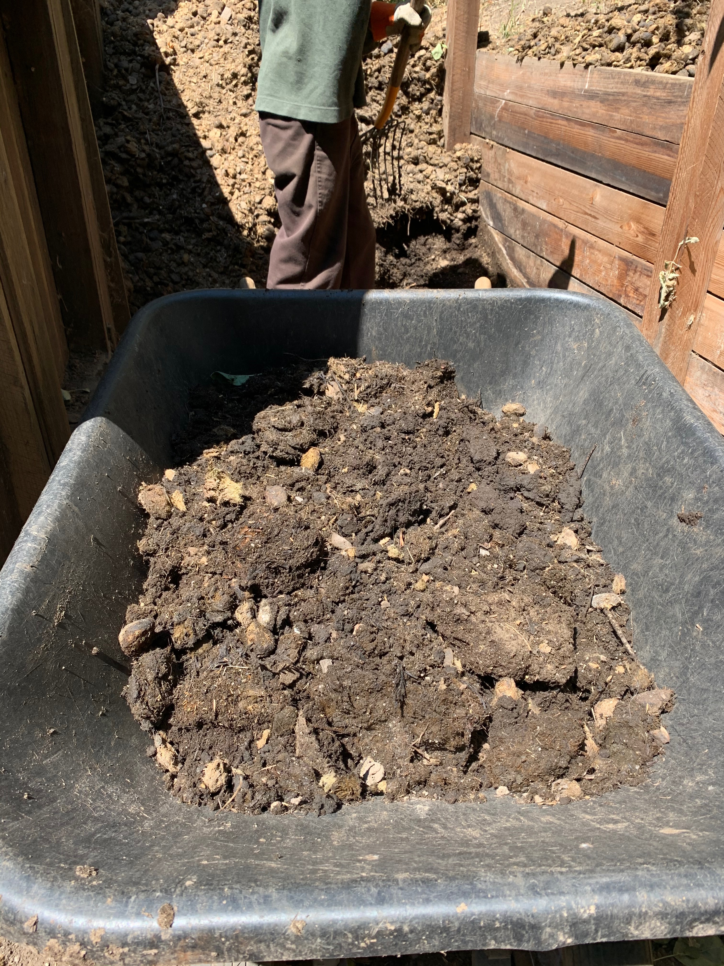 Compost Bunker Retaining Wall | lovecreekfarm
